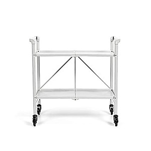 Cosco Indoor/Outdoor Serving Cart, Folding, White