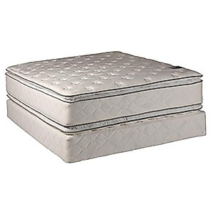 Natural Sleep - (Queen Size) Medium Soft PillowTop Mattress and Box Spring Set, Two-Sided Sleep System with Enhanced Cushion Support-Fully Assembled