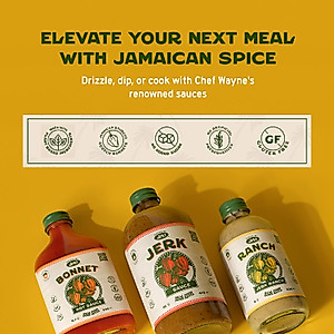 Sauces by Jrk! - Jerk Ranch Pack, Gluten-Free Jamaican Ranch Fusion, Creamy Classic Ranch with Jerk Sauce Kick - 16 oz Each, 2 Pack