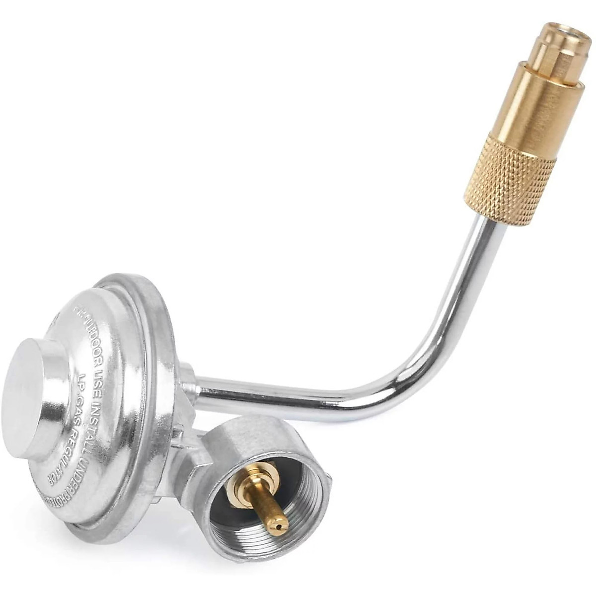 Outdoor Bazaar Griddle Regulator Replacement for Blackstone 17/22 Inch & Pit Boss/Pit BOSS Griddles, Brass & Zinc Alloy, 25000 BTU/hr, 11"W.C