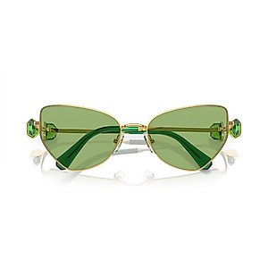 SWAROVSKI SK7003 Sunglasses, Gold/Dark Green, 57 mm