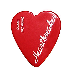 ChromaCast CC-HS-HB-12-PACK "Heartbreaker" Heart Shaped Pick - 12-Pack in Light, Medium and Heavy Gauge
