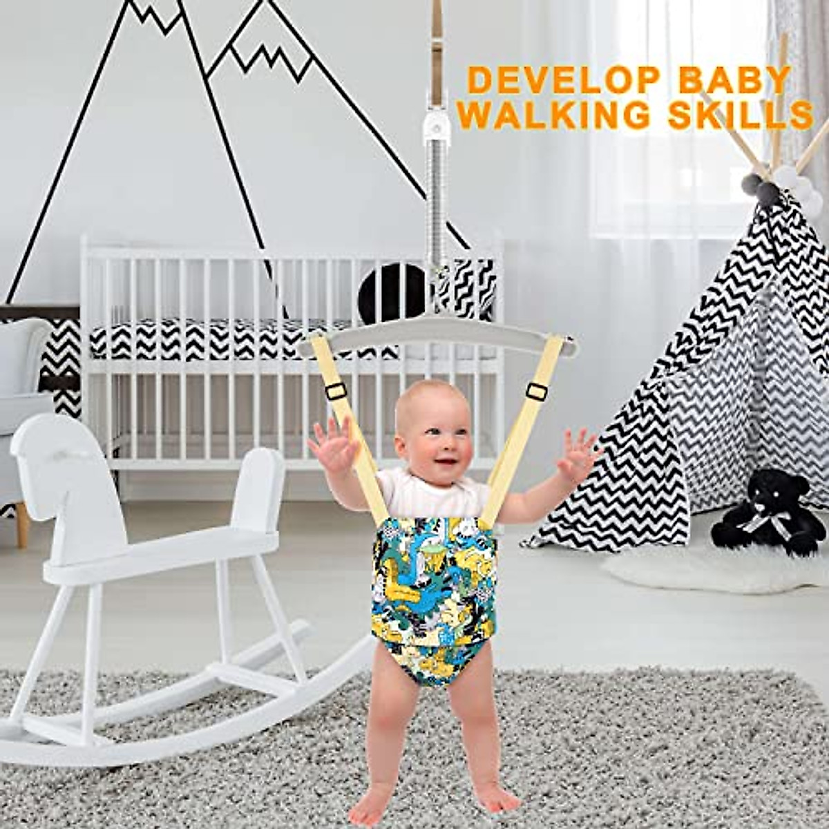Baby Jumper and Bouncer for Infant Jumper Swing, Update The Original Baby Exerciser Door Bouncer & Swing Set
