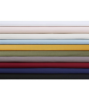 Brooklyn Loom Solid Cotton Percale Olive Green Full/Queen 3-Piece Duvet Set (DCS3158OGFQ-00)