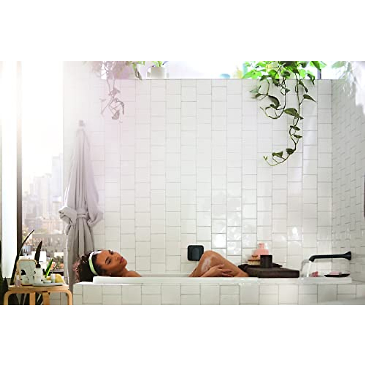 Moen WT901BL Genta LX Single Handle Wall Mount Filler High Flow Tub Faucet with 10" Spout Reach, Matte Black