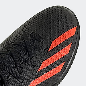 adidas X Speedportal.3 Turf Soccer Shoe, Black/Solar Red/Solar Green, 2 US Unisex Little Kid