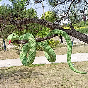 YUKOUQIAN Snake Stuffed Animal Snake Plush Toy 75 inch Gift for Girls Boys Christmas (snake)