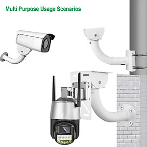 USIDAER Surveillance Security Camera Mount Bracket, Adjustable Universal Wall Mount for CCTV/IP/Dome Cameras with J Shape Mount (1 Pack)