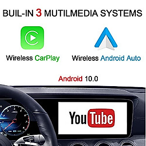 ONINCE Wireless CarPlay Adapter, Support Netflix &YouTube & Disney+,Android Auto Wireless Adapter, Play U-Disk, Android 10 Multimedia Video Box, AI Box, USB Dongle for Factory Wired CarPlay Cars