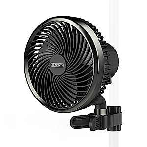 AC Infinity CLOUDRAY S6, Grow Tent Clip Fan 6” with 10-Speeds, EC-Motor, Weatherproof IP-44, Auto Oscillation, Quiet Hydroponics Circulation Cooling