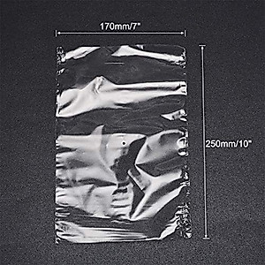 uxcell Shrink Wrap Bags, 10 x 7 inch 100pcs Shrinkable Wrapping Packaging Bags Transparent Industrial Packaging Sealer Bags