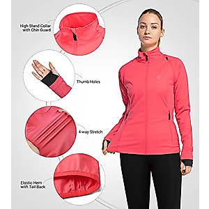 Outdoor Ventures Women's Full Zip Running Cycling Jacket Waterproof Windproof Reflective Removable Sleeves Athletic Vest