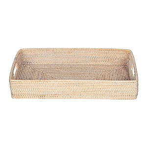 KOUBOO 1020048 Laguna Serving Tray, Off-White/Latte
