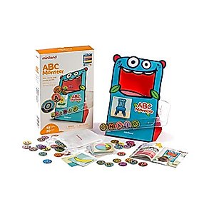 Miniland Educational - ABC Monster Game - Interactive Alphabet Phonics and Spelling Teaching Game For Preschool And Grade School Children