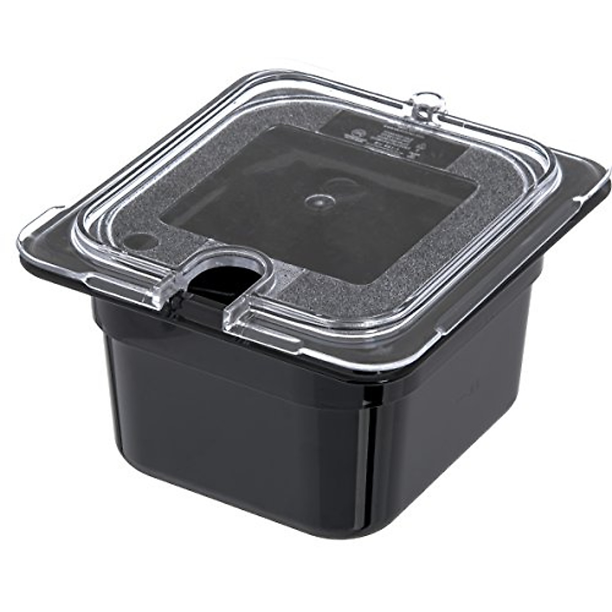 Carlisle FoodService Products 3068403 Plastic Food Pan, 1/6 Size, 4 Inches Deep, Black (Pack of 6)