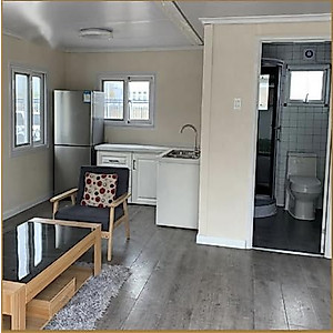 Expandable Prefabricated Container House with Lockable Windows and Doors for Camping, Storage, Outdoor Living (20 Feet), Prefab House for Living, Container House with 2 bedrooms