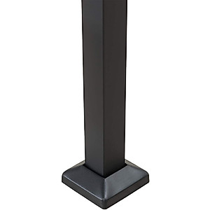 Sunjoy Grill Gazebo 5 ft. x 8 ft. Black Steel Frame Soft Top Gazebo with Arch Canopy with Shelves for Outdoor, Patio, Garden, Backyard Activities