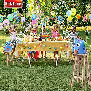 Kidzlane Bubble Maker Machine for Kids - Big Bubbles Speed Blower for Toddler's Outdoor Party Play - Makes 500 to 1000 per Minute (Bubble Dolphin)