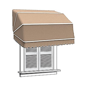 Window Awning, Canvas Door Canopy, Foldable Galvanized Bracket, Sunshade Shelter for Residential and Commercial Balcony (Color : Brown, Size : 140x100x100cm)