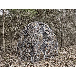 Guide Gear Deluxe Pop-Up Hunting Ground Blind, 1-2 Person Tent, Hunting Gear, Equipment, and Accessories, 4-Panel Spring Steel