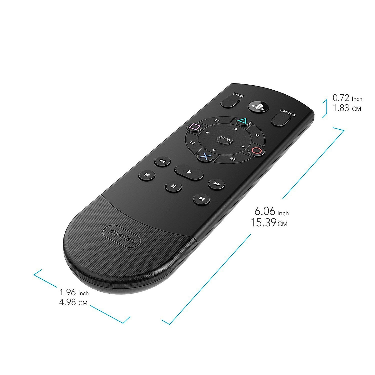 PDP 051-075-NA Bluetooth Enabled Media Remote Control for Playstation 4 (Renewed)