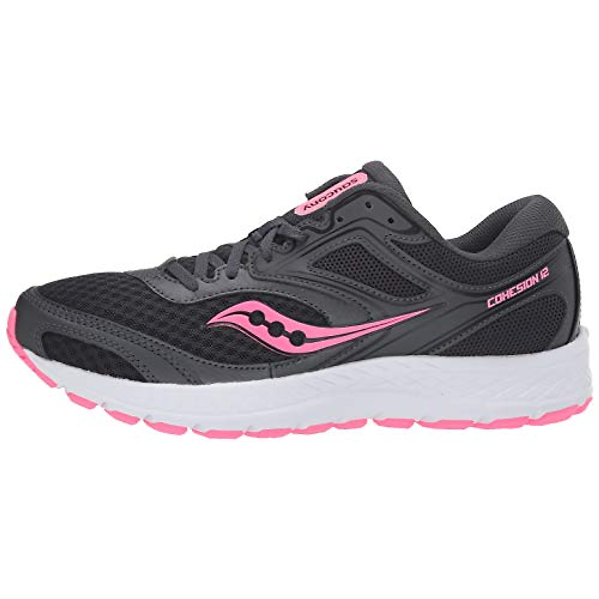 Saucony womens Versafoam Cohesion 12,Black/Pink,8 W US