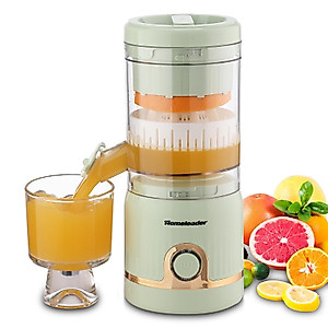 Homeleader Electric Juicer Rechargeable, Citrus Juicer Machines with USB, Portable Orange Juice Squeezer, Premium Juicer for Lemon, Tomato, Grape, Watermelon