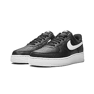 NIKE Men's Low-Top Sneakers Basketball Shoe, Black White, 14