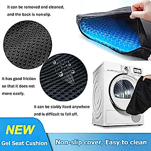 Gel Seat Cushion, Double Thick Egg Gel Cushion for Pressure Pain Relief, Breathable Wheelchair Cushion Chair Pads for Car Seat Office Chair (16x14x1.65inch)