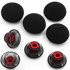 A-Focus Voyager 5200 Eartips Set, Comfortable Replacement Ear Tips Kits Earpads Foam Earbuds Ear Gels Compatible with Plantronics Voyager 5200 5210 5220 Legend Headset Medium M Gray 4 Pcs
