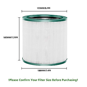 TP01 TP02 Filter Replacement Compatible with Dyson Pure Cool Link TP01 TP02 TP03 AM11, Dyson BP01 Tower Purifier, Part no 968126-03, Pack of 1