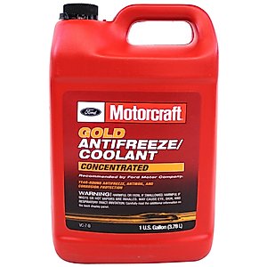 Genuine Ford Accessories (VC-7-B) Gold Concentrated Antifreeze/Coolant - 1 Gallon