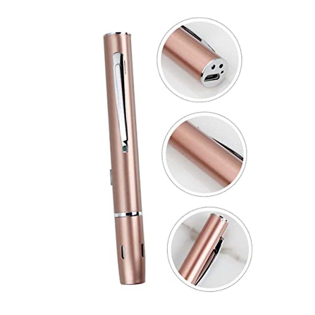 Beavorty Medical Flashlight Inspection Torch Electric Torch Inspection LED Examination Pen Light Inspection Light LED Inspection Lamp Pen Lights Penlights for Nurses Zinc Alloy