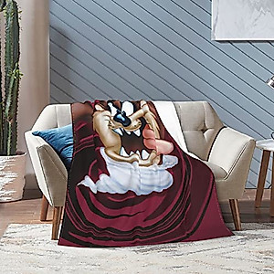 Taz-Mania Blanket Super Soft Throw Blankets for Sofa Bedding Living Kids Adults 80"X60" Inch