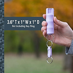SABRE Pepper Spray, Maximum Police Strength OC Spray, Quick Release Keychain for Easy Carry and Fast Access, Finger Grip for More Accurate and Faster Aim, 0.54 fl oz, Secure and Easy to Use Safety