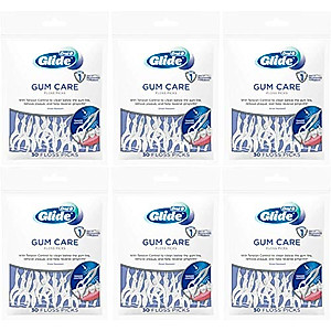 Oral-B Glide Floss Picks-30 count (Pack of 6)