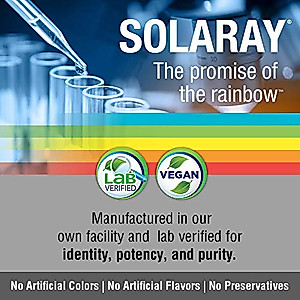 SOLARAY Vitamin B-Complex 250mg Natural Orange Flavor | Healthy Hair, Skin, Immune Function & Metabolism Support | Lab Verified | 50 Chewables