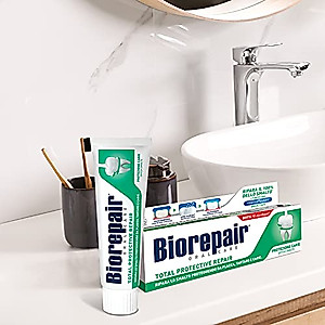Biorepair: "Total Protective Repair" Toothpaste with microRepair * 2.5 Fluid Ounce (75ml) Tube * [ Italian Import ]