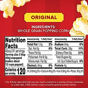 Orville Redenbacher's Gourmet Popcorn Kernels, Original Yellow, 8 Lb