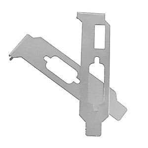 CHENJIN 2Sets Low Profile / Half Height Slot Bracket for HDMI + VGA + DVI ATI Nvidia Video Graphics Card Mini Computer Case