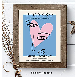 Pablo Picasso Wall Art Prints - Pablo Picasso Poster - Mid-Century Modern Room Decor - Gallery Wall Art - Museum Poster - Abstract Art - Minimalist Wall Decor- Line Art Wall Decor- Art Gifts for Women