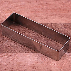 Rectangular Cake Molds,Stainless Steel Cake Mousse Ring Rectangle Cookie Cutter Mousse Cake Cutter Ring Mold for Home Kitchen