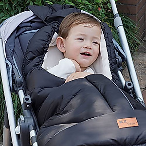 KZ Dotnz Winter Warm Stroller Footmuff, Waterproof Baby Stroller Bunting Bag, Centre and Botton Open for Easy in&Out, Universal Fit All Strollers, Pram