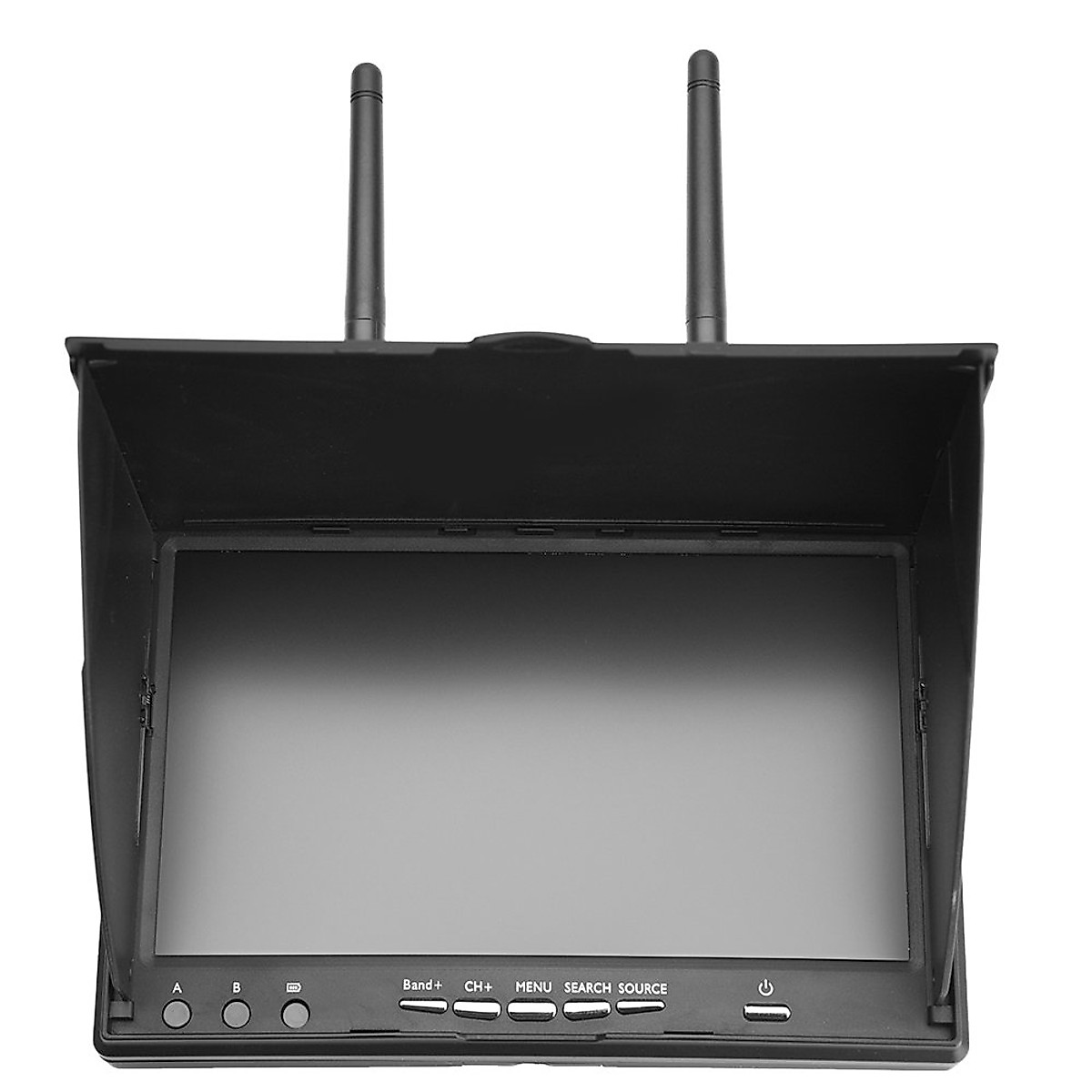 FPV Monitor, 800x480 5.8GHz 40Channels 7Inch LCD Screen Monitor/Display Dual Receiver Monitor for FPV Drone Quadcopter Automatic Antenna Switching