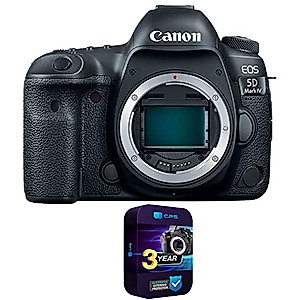 Canon EOS 5D Mark IV 30.4 MP Full Frame CMOS DSLR Camera (Body) Wi-Fi NFC 4K Video Bundle with 3 Year CPS Enhanced Protection Pack