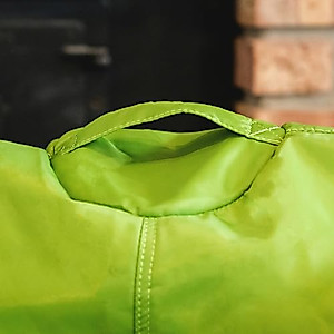 Big Joe Classic Bean Bag Chair, Spicy Lime Smartmax, Durable Polyester Nylon Blend, 2 feet Round