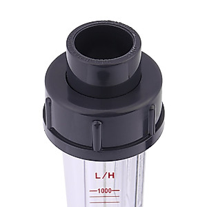 100-1000L/H Rotameter Plastic Tube Type Water Liquid Flow Meter LZS-15 for DN15 1/2" Tube