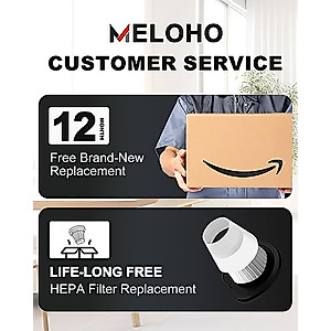 MELOHO Car Vacuum Cleaner High Power, Portable Handheld Vacuum Cordless Rechargeable with Fast Charge Tech, Huge Motor & Large-Capacity Battery, Powerful Wireless Hand Held Vacuum for Pets, Car, Home
