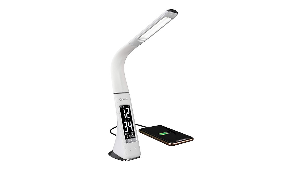 OttLite Thrive LED Desk Lamp with Sanitizing & USB Charging