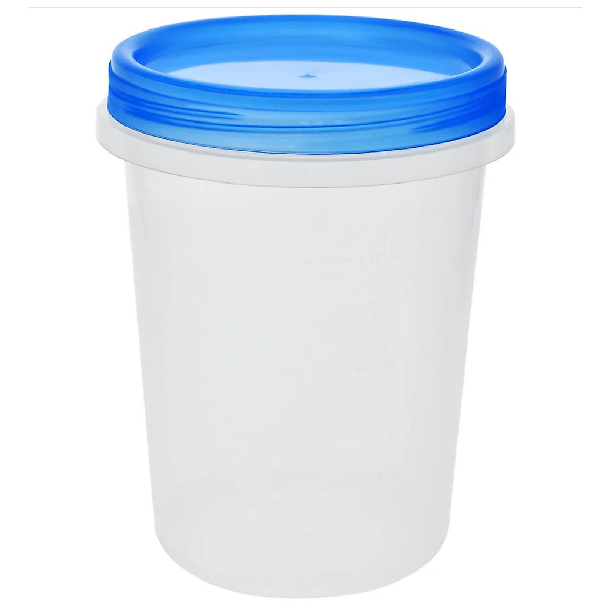 Sure Fresh 34-oz. Reusable Tall Plastic Containers with Lids, 2-ct. Packs, clear, SFRT34-2PK-BLUE